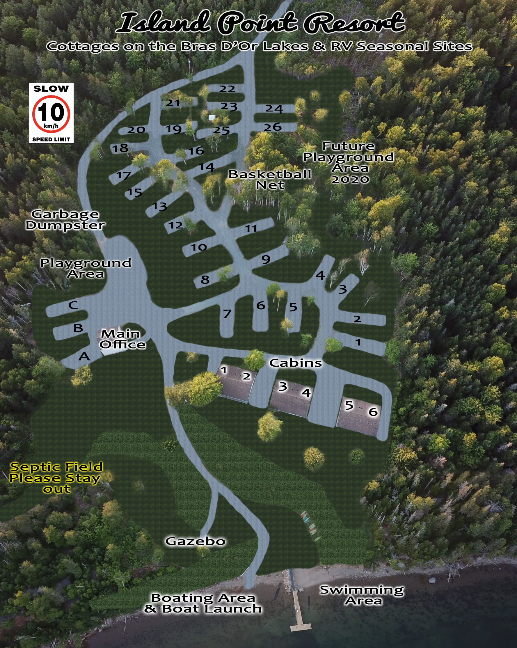 Site Map – Island Point Resort